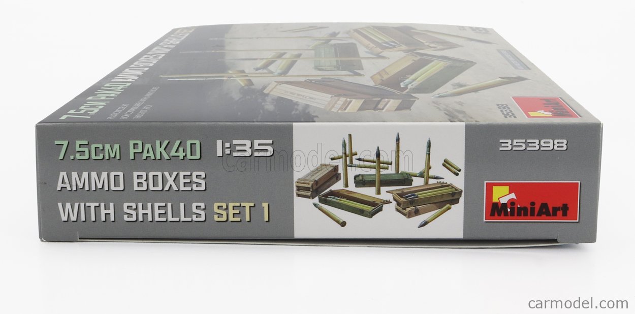 MINIART 35398 Scale 1/35 | ACCESSORIES 7.5 CM PAK 40 AMMO BOXES WITH ...