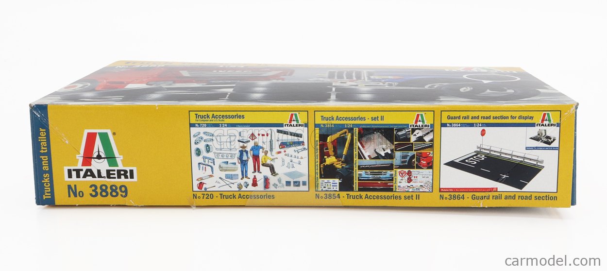 ITALERI IT3889 Scala 1/24 | ACCESSORIES SET 8X RUBBER TIRES FOR TRUCK