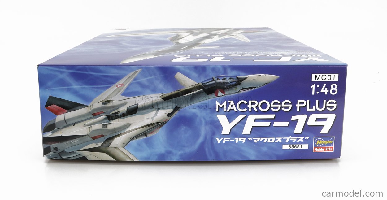 HASEGAWA 65651 Scale 1/48 | TV SERIES YF-19 ROBOT ADVANCE VARIABLE FIGHTER AIRPLANE MACROSS PLUS