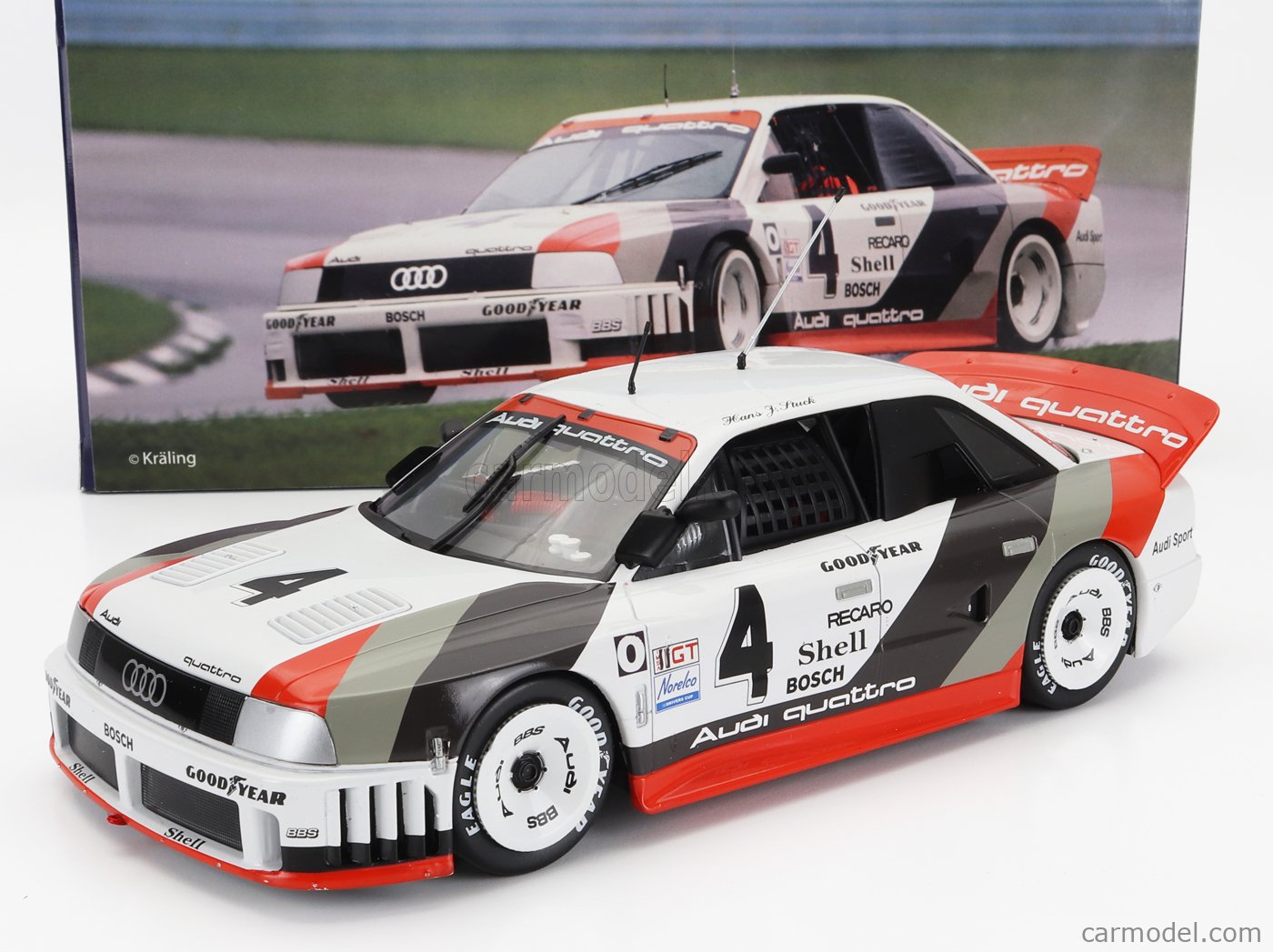 WERK83 W1806005 Scale 1/18 | AUDI 90 QUATTRO TEAM AUDI SPORT N 4 WINNER ...