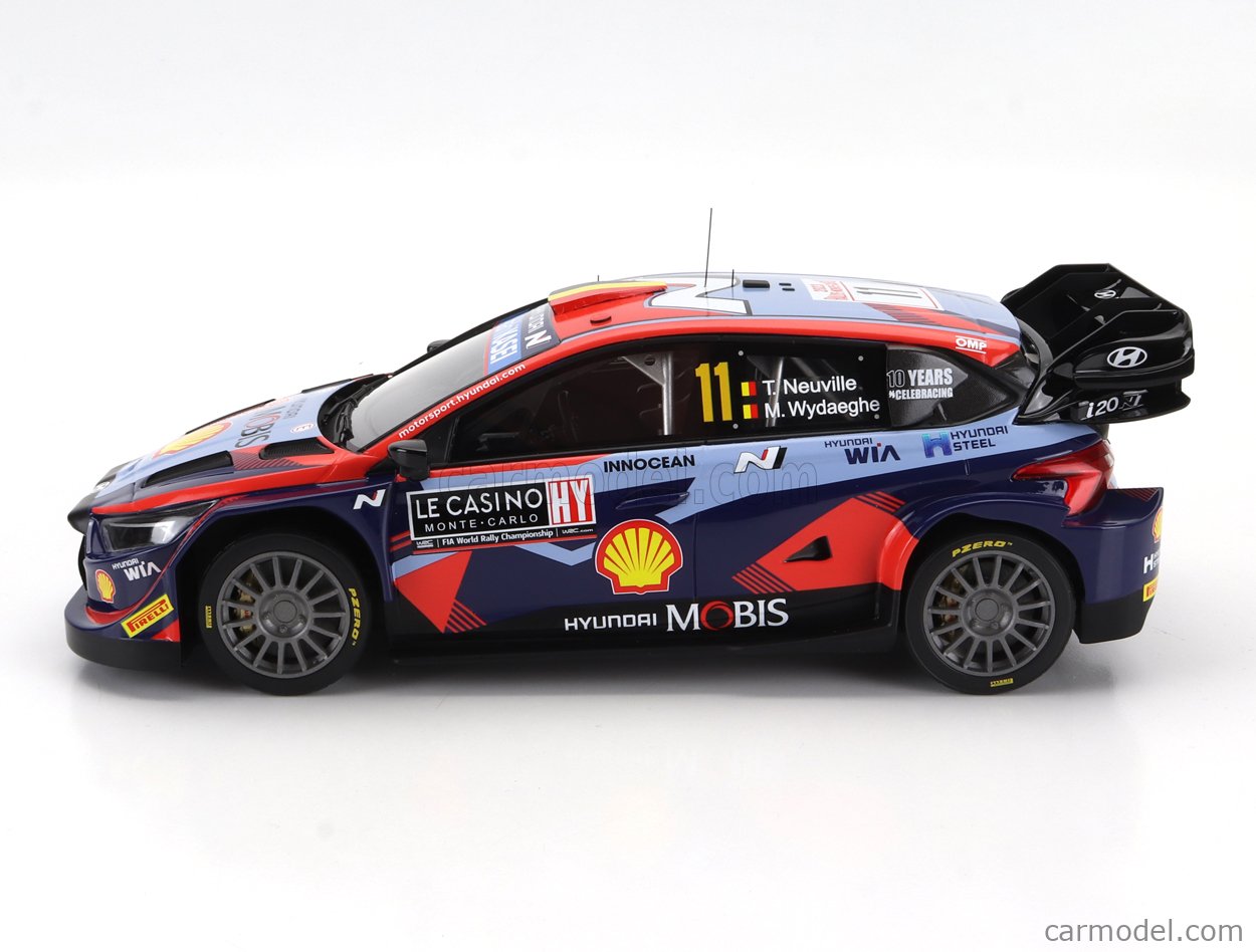 TRUESCALE TS0545 Escala 1/18 | HYUNDAI i20 N RALLY1 TEAM SHELL MOBIS ...