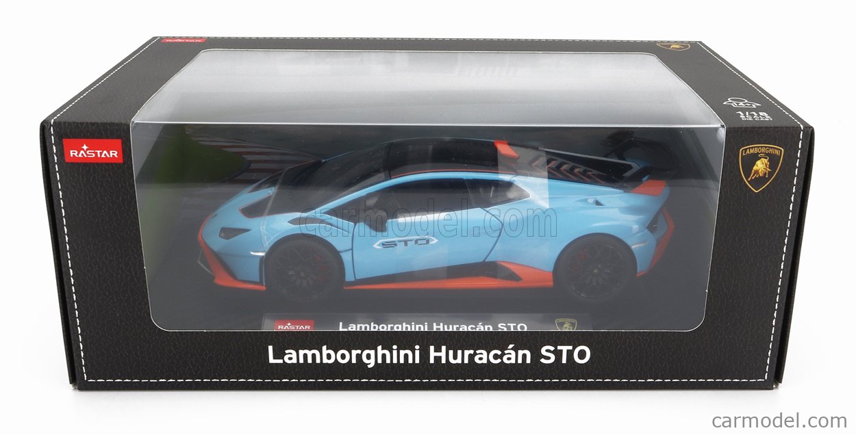 RASTAR 63800 Scale 1/18 | LAMBORGHINI HURACAN STO LP640-2 2021 LIGHT ...