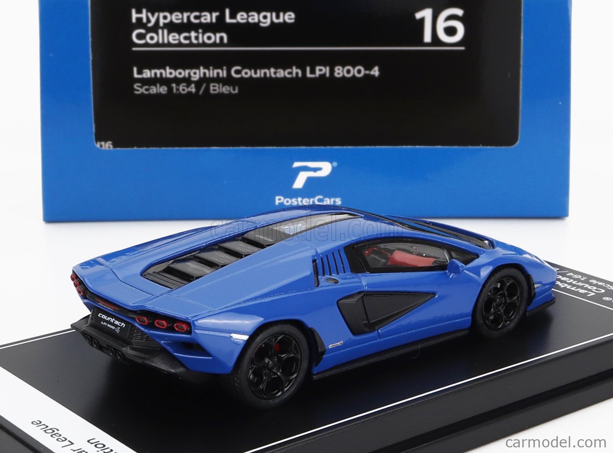 KINSMART KTH16 Scale 1/64 | LAMBORGHINI COUNTACH LPi 800-4 2021 BLUE