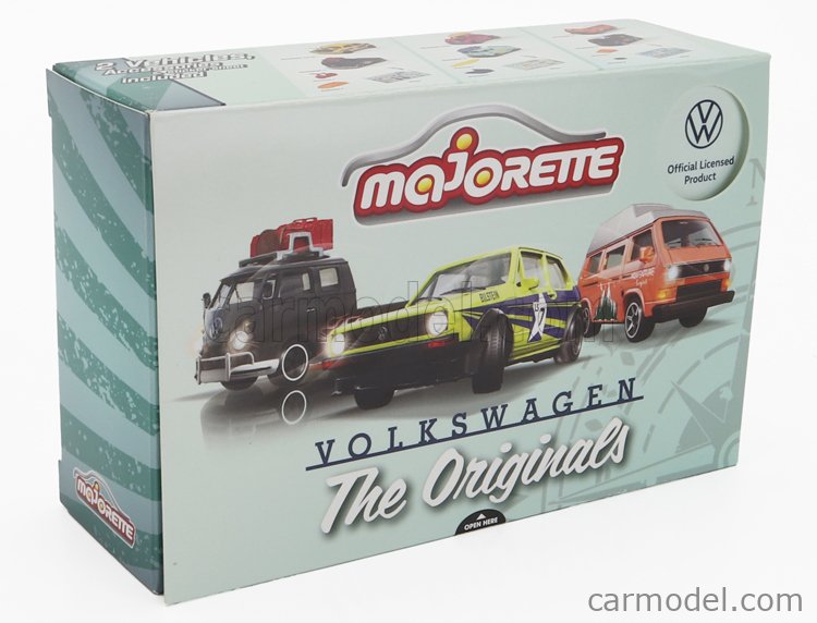 MAJORETTE 212055006 Scale 1/64 | VOLKSWAGEN SET 2X T1 DOUBLE CABINE ...