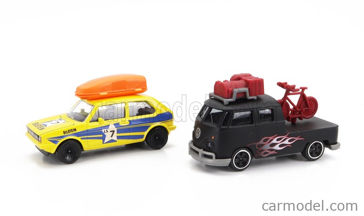 MAJORETTE 212055006 Scale 1/64 | VOLKSWAGEN SET 2X T1 DOUBLE CABINE ...