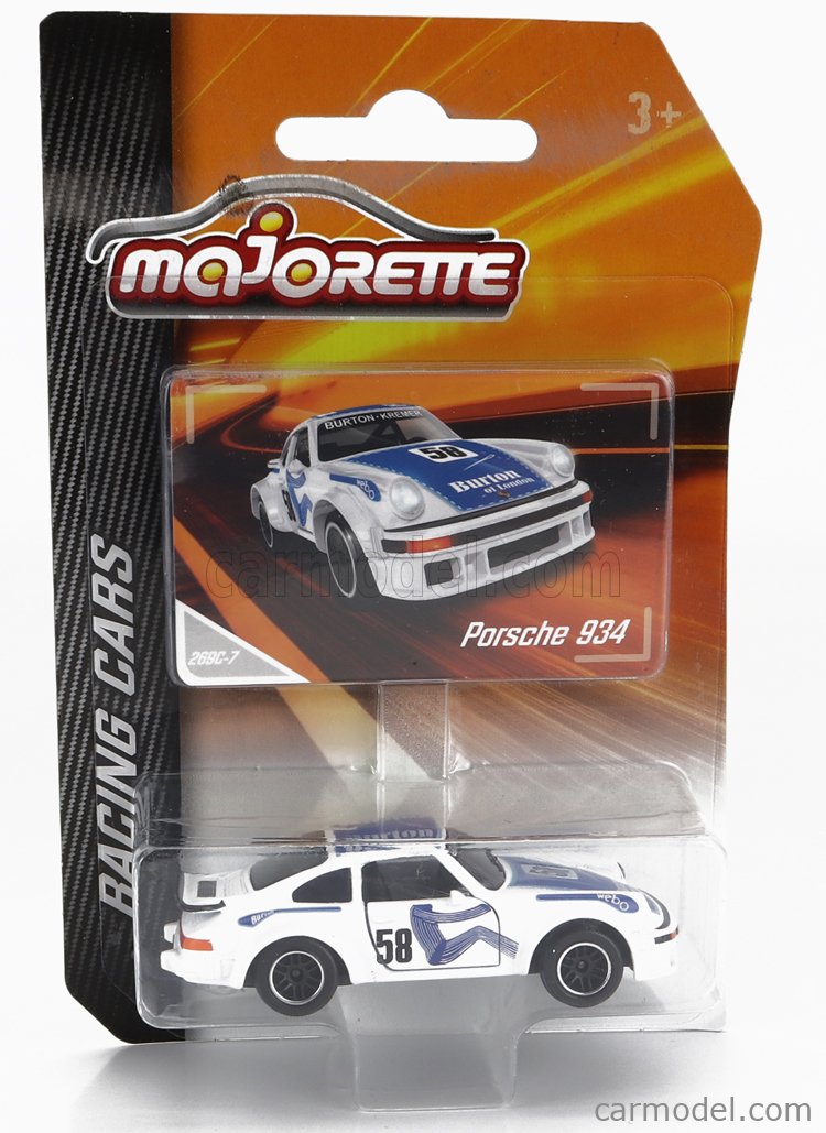 MAJORETTE 212084009 Scale 1/64 | PORSCHE 911 934 COUPE N 58 RACING 1976 ...