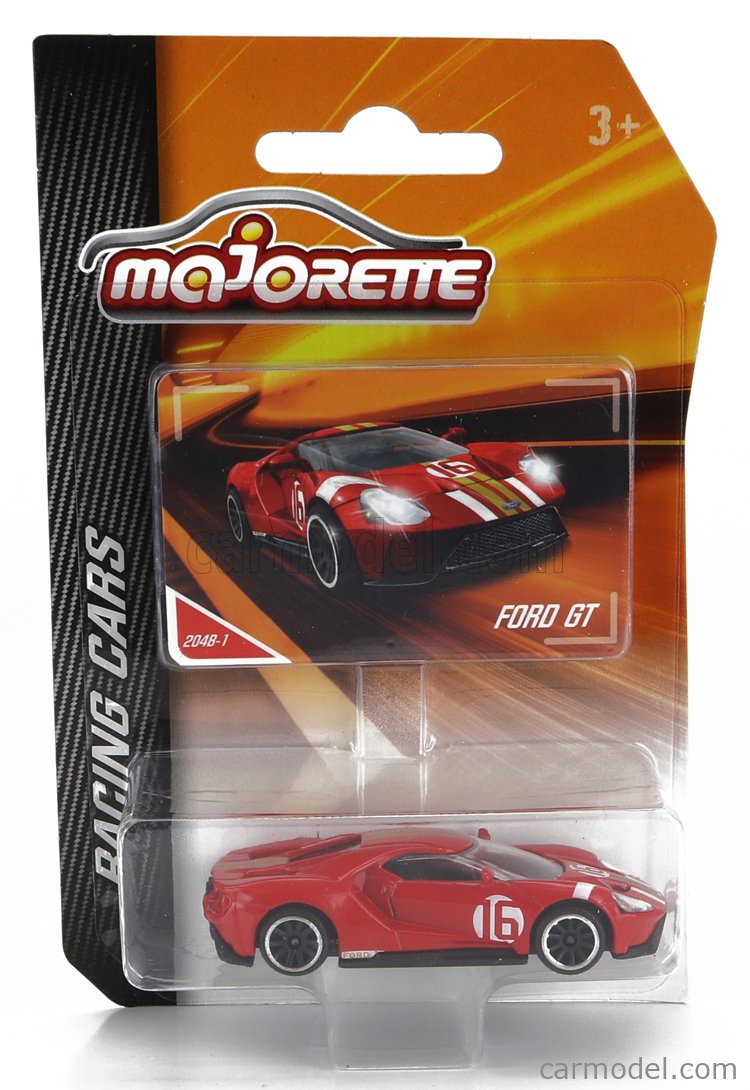 MAJORETTE 212084009 Scale 1/64 | FORD USA GT N 16 RACING 2018 RED