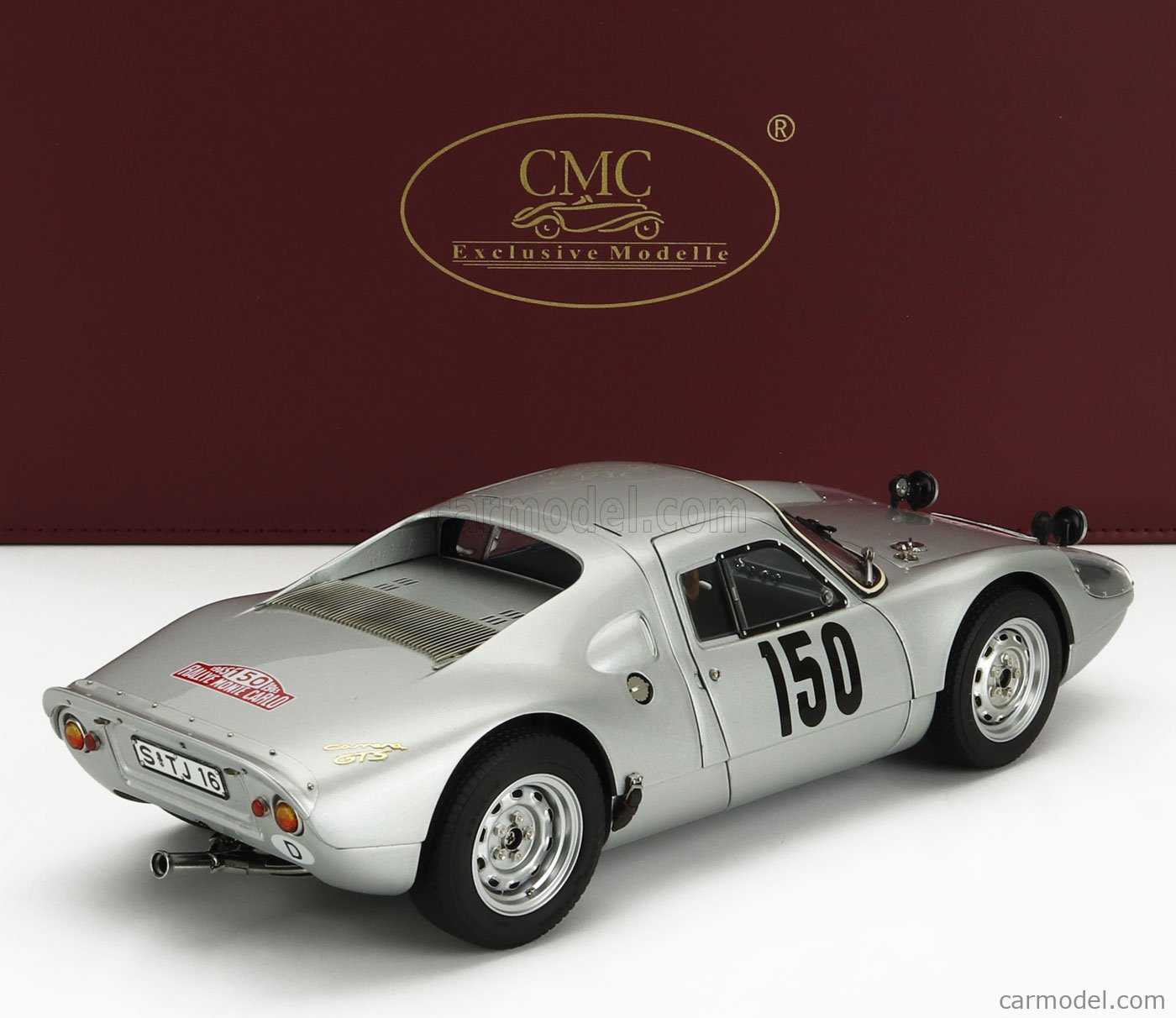 CMC M231 Scale 1/18 | PORSCHE 904 CARRERA GTS ch.904-006 N 150 2nd RALLY MONTECARLO 1965 EUGEN ...
