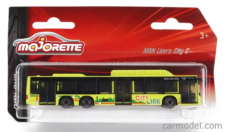 MAJORETTE 212053159 Scale 1/64 | MAN LION'S CITY C AUTOBUS 2010 YELLOW