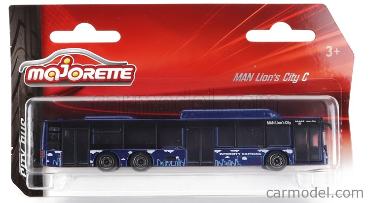 MAJORETTE 212053159 Scale 1/64 | MAN LION'S CITY C AUTOBUS 2010 BLUE