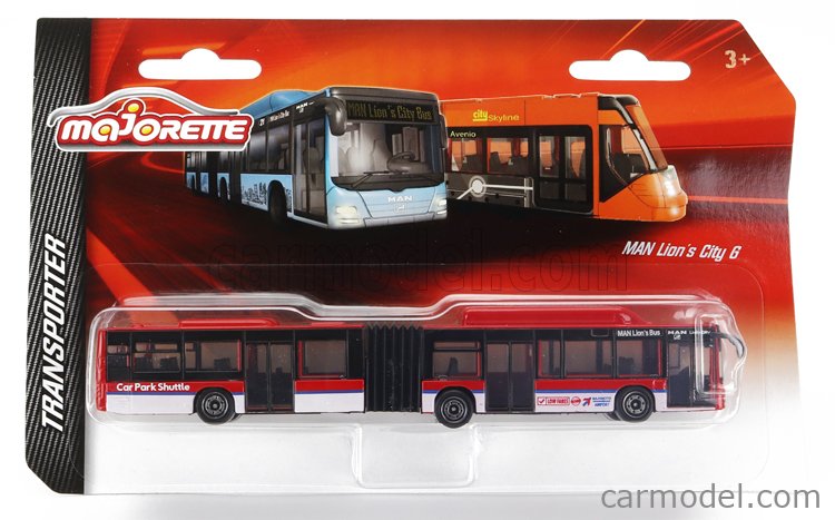 MAJORETTE 212053303 Scale 1/64 | MAN LION'S CITY 6 AUTOBUS SNODATO A ...