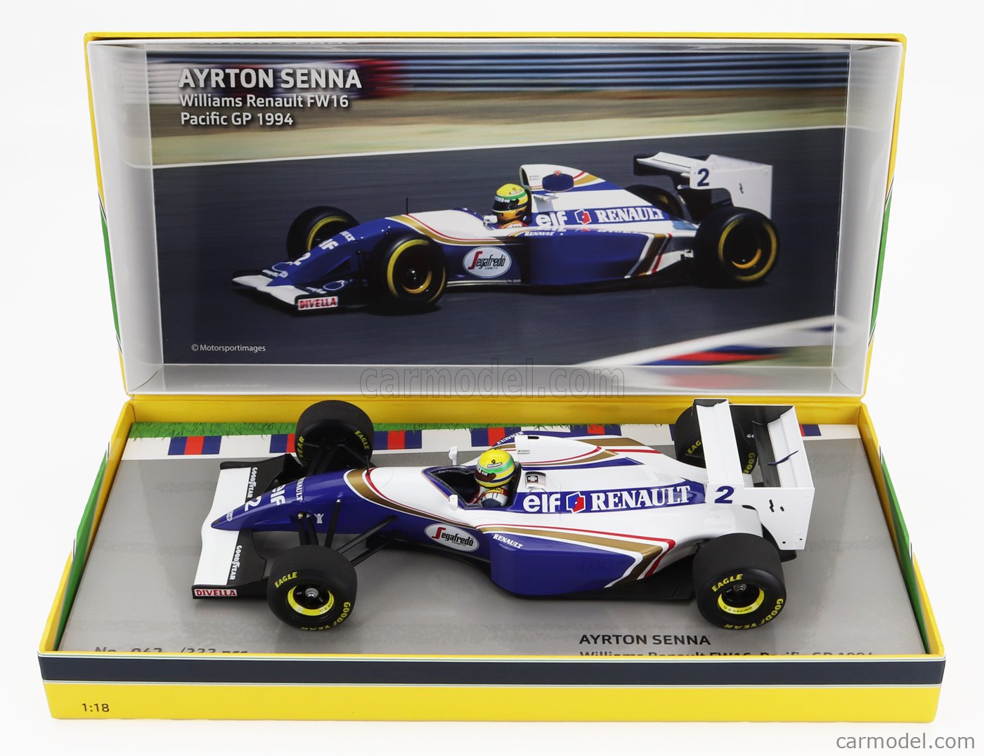 MINICHAMPS 543941802 Scale 1/18 | WILLIAMS F1 RENAULT ELF FW16 N 2 POLE ...