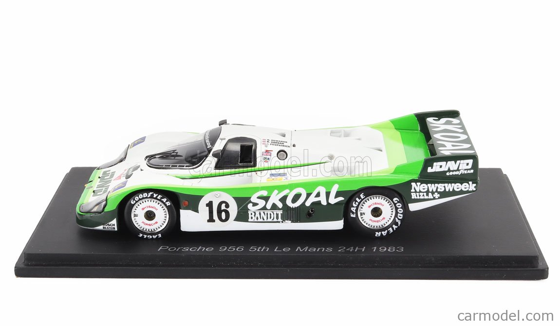 SPARK-MODEL S9851 Scale 1/43 | PORSCHE 956 2.6L TWIN TURBO TEAM JOHN ...