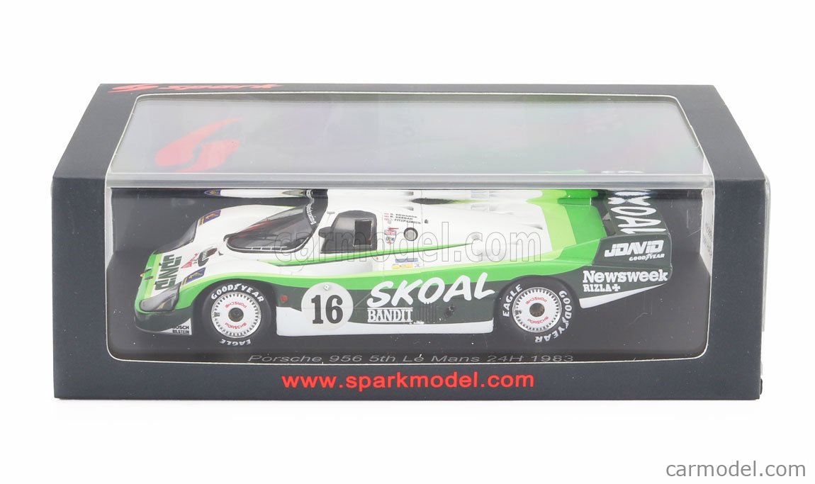 SPARK-MODEL S9851 Scale 1/43 | PORSCHE 956 2.6L TWIN TURBO TEAM JOHN ...