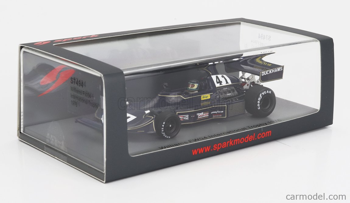 SPARK-MODEL S7494 Scale 1/43 | WILLIAMS F1 FW04 N 41 INTERNATIONAL ...