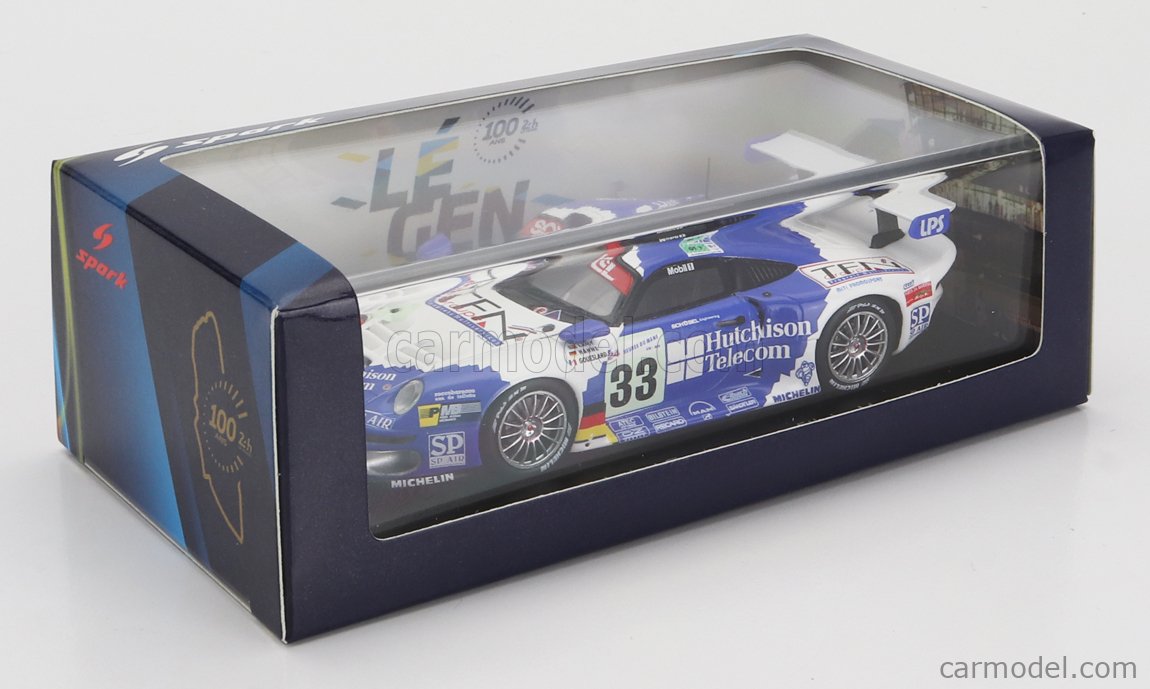 SPARK-MODEL S5609 Echelle 1/43 | PORSCHE 911 GT1 3.2L TURBO TEAM ...
