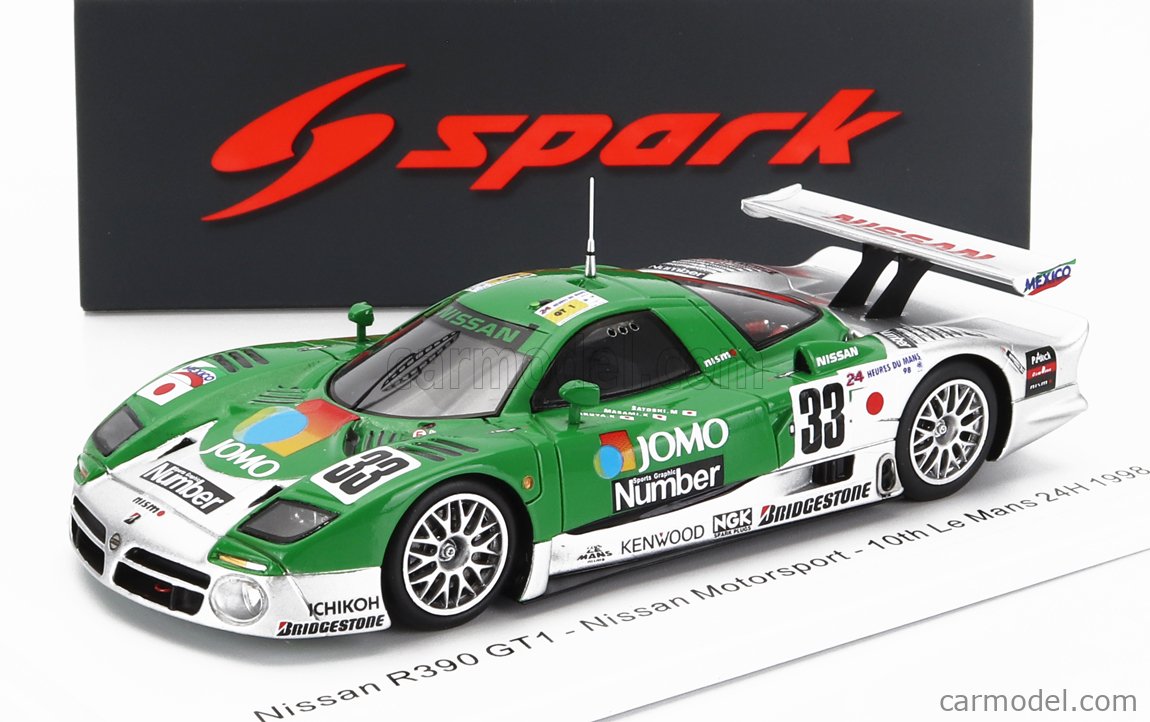 SPARK-MODEL S3633 Scale 1/43 | NISSAN R390 GT1 3.5L TURBO TEAM NISSAN MOTORSPORT N 33 24h LE ...