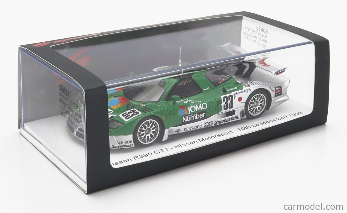 SPARK-MODEL S3633 Scala 1/43 | NISSAN R390 GT1 3.5L TURBO TEAM NISSAN ...