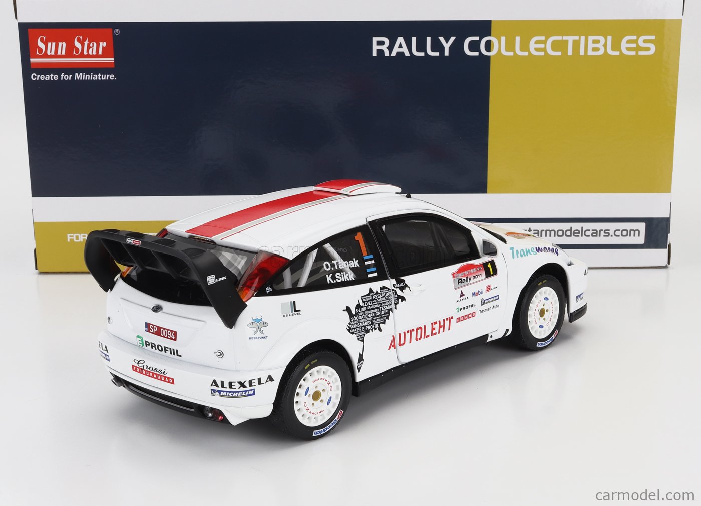 SUN-STAR 03913 Scale 1/18 | FORD ENGLAND FOCUS RS WRC 03 N 1 WINNER ...