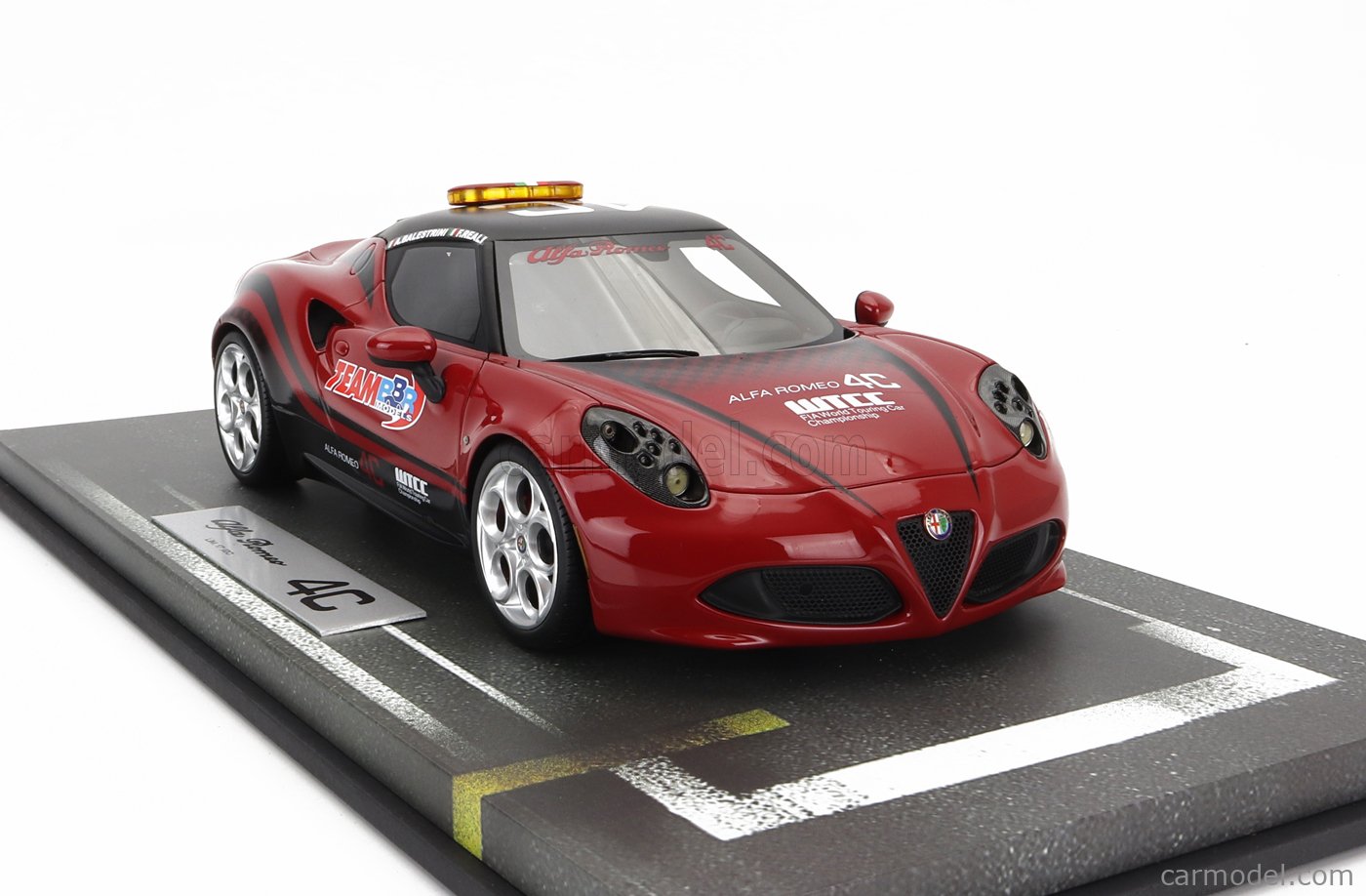 BBR-MODELS BOL28-VET Scale 1/18 | ALFA ROMEO 4C TEAM BBR SAFETY CAR FIA ...
