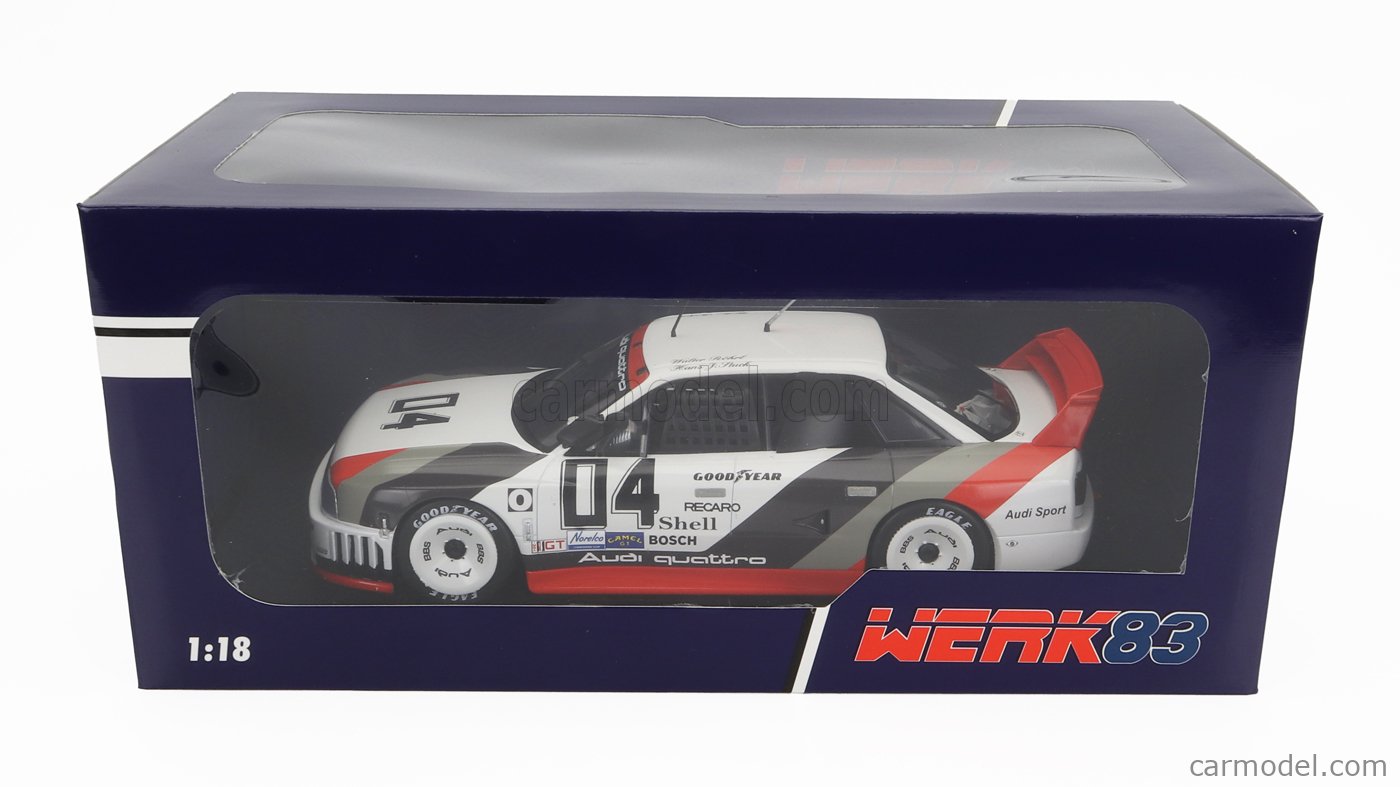 WERK83 W1806004 Scale 1/18 | AUDI 90 QUATTRO TEAM AUDI SPORT N 4 MILLER ...