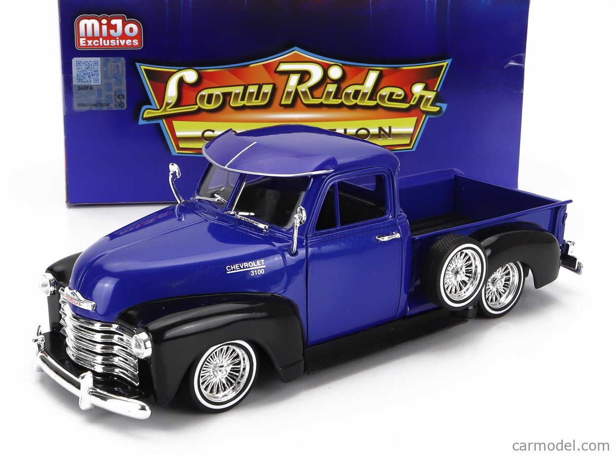 WELLY WE22087LRW-BL Scale 1/24 | CHEVROLET 3100 PICK-UP LOW RIDER 1953 ...