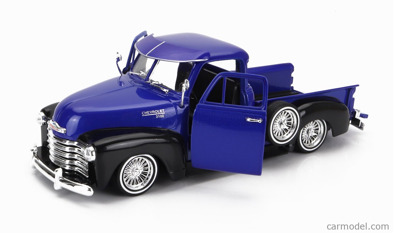 WELLY WE22087LRW-BL Scale 1/24 | CHEVROLET 3100 PICK-UP LOW RIDER 1953 ...