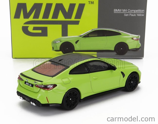 MINI-GT MGT00468-R Scale 1/64 | BMW 4-SERIES M4 (G82) RHD 2020 YELLOW BLACK