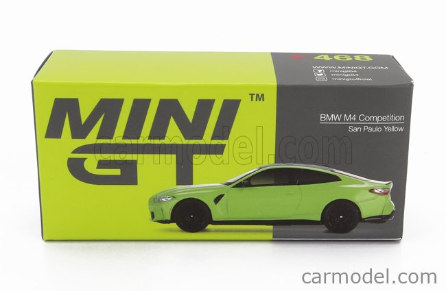 MINI-GT MGT00468-R Scale 1/64 | BMW 4-SERIES M4 (G82) RHD 2020 YELLOW BLACK