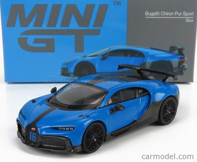 MINI-GT MGT00379-MJC Scale 1/64 | BUGATTI CHIRON PUR SPORT N 16 2018 ...