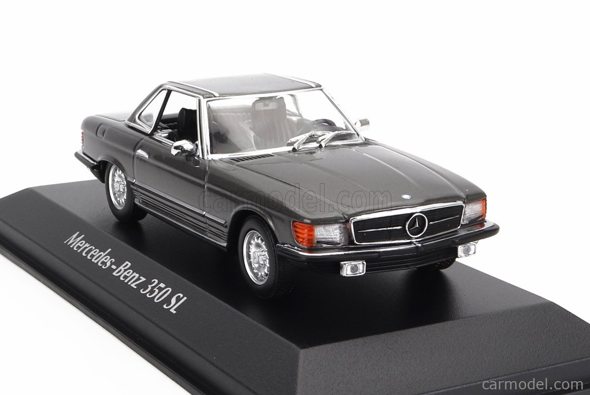 MINICHAMPS 940033451 Scale 1/43 | MERCEDES BENZ SL-CLASS 350SL (R107) HARD-TOP 1974 GREY MET