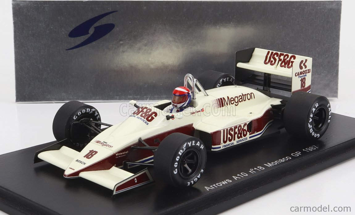 SPARK-MODEL S1797 Escala 1/43 | ARROWS F1 A10 N 18 MONACO GP 1987 EDDIE ...