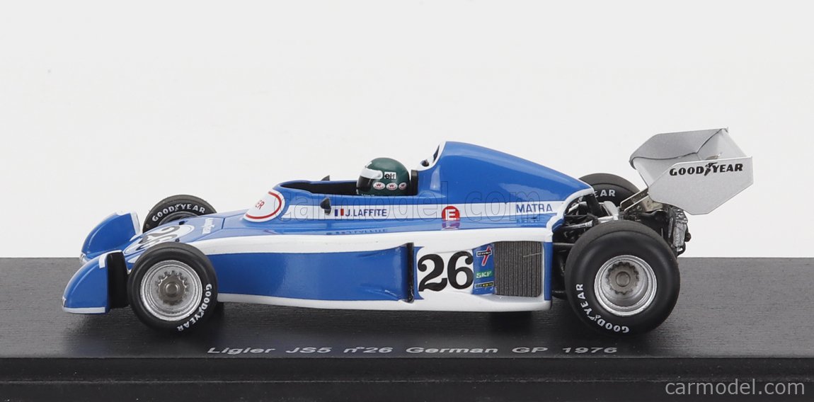 SPARK-MODEL S1632 Escala 1/43 | LIGIER F1 JS5 N 26 GERMAN GP 1976 ...