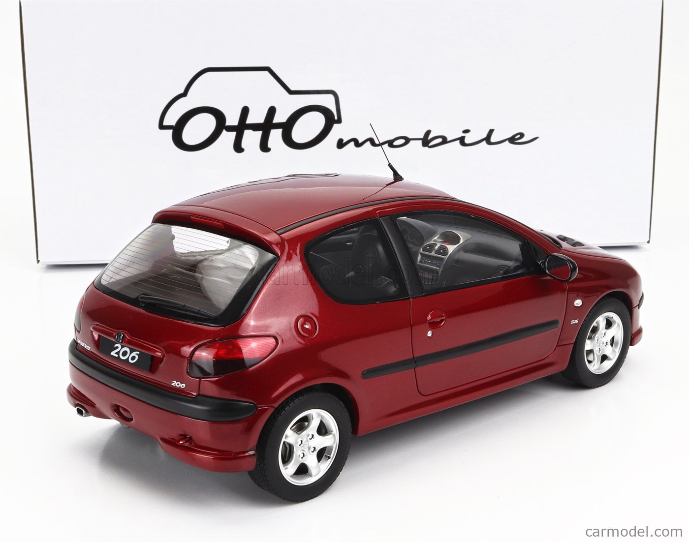 OTTO-MOBILE OT1039 Echelle 1/18 | PEUGEOT 206 S16 1999 RED