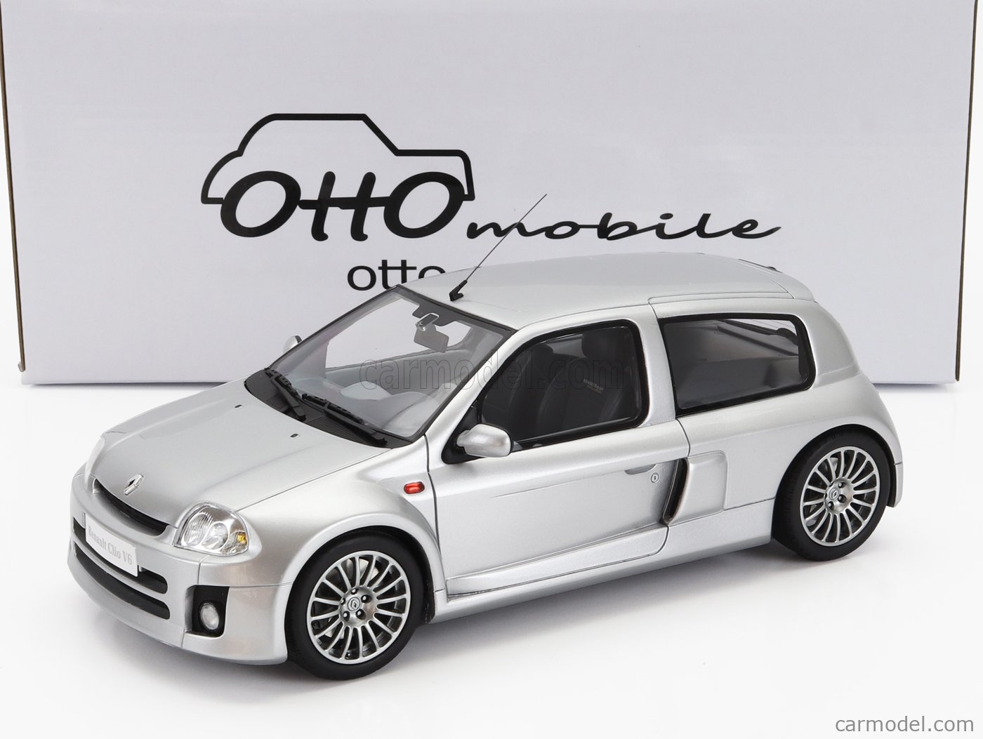 OTTO-MOBILE OT1034 Scale 1/18 | RENAULT CLIO SPORT V6 PHASE I 2001 SILVER