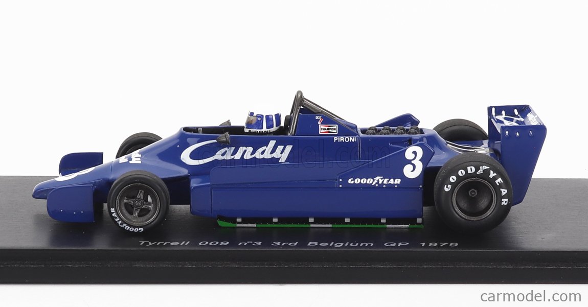 SPARK-MODEL S1734 Масштаб 1/43 | TYRRELL F1 009 N 3 3rd BELGIUM GP 1979 ...