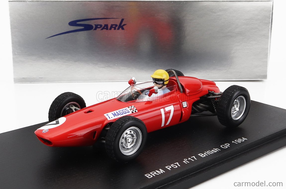 SPARK-MODEL S1666 Scale 1/43 | BRM F1 P57 N 17 BRITISH GP 1964 TONY ...
