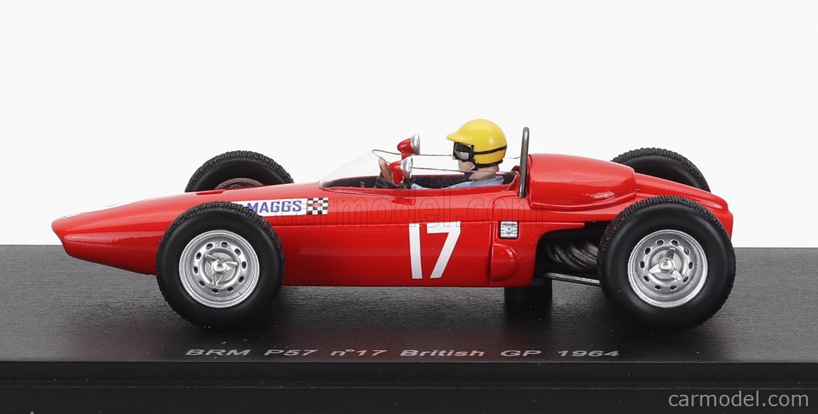 SPARK-MODEL S1666 Scale 1/43 | BRM F1 P57 N 17 BRITISH GP 1964 TONY ...