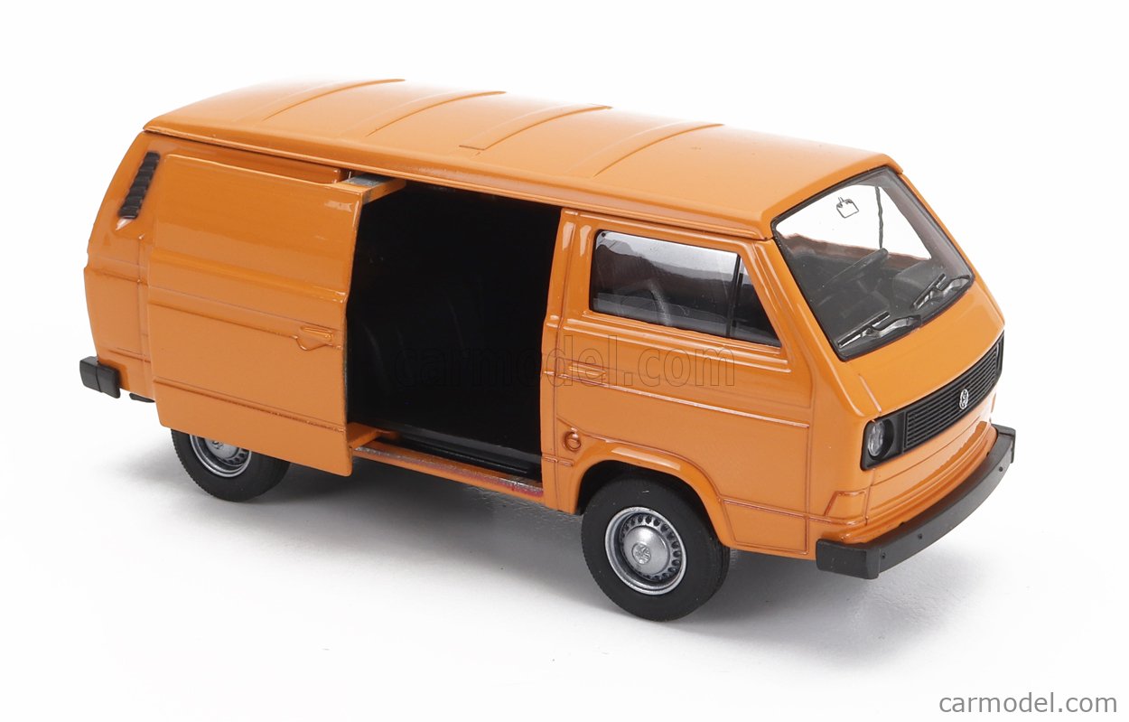 WELLY WE43687FO-49720 Scale 1/34 | VOLKSWAGEN T3 VAN 1983 ORANGE