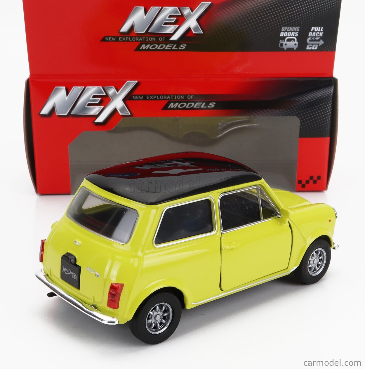 WELLY WE43609WY-49720 Scale 1/34 | MINI COOPER 1300 1970 YELLOW BLACK