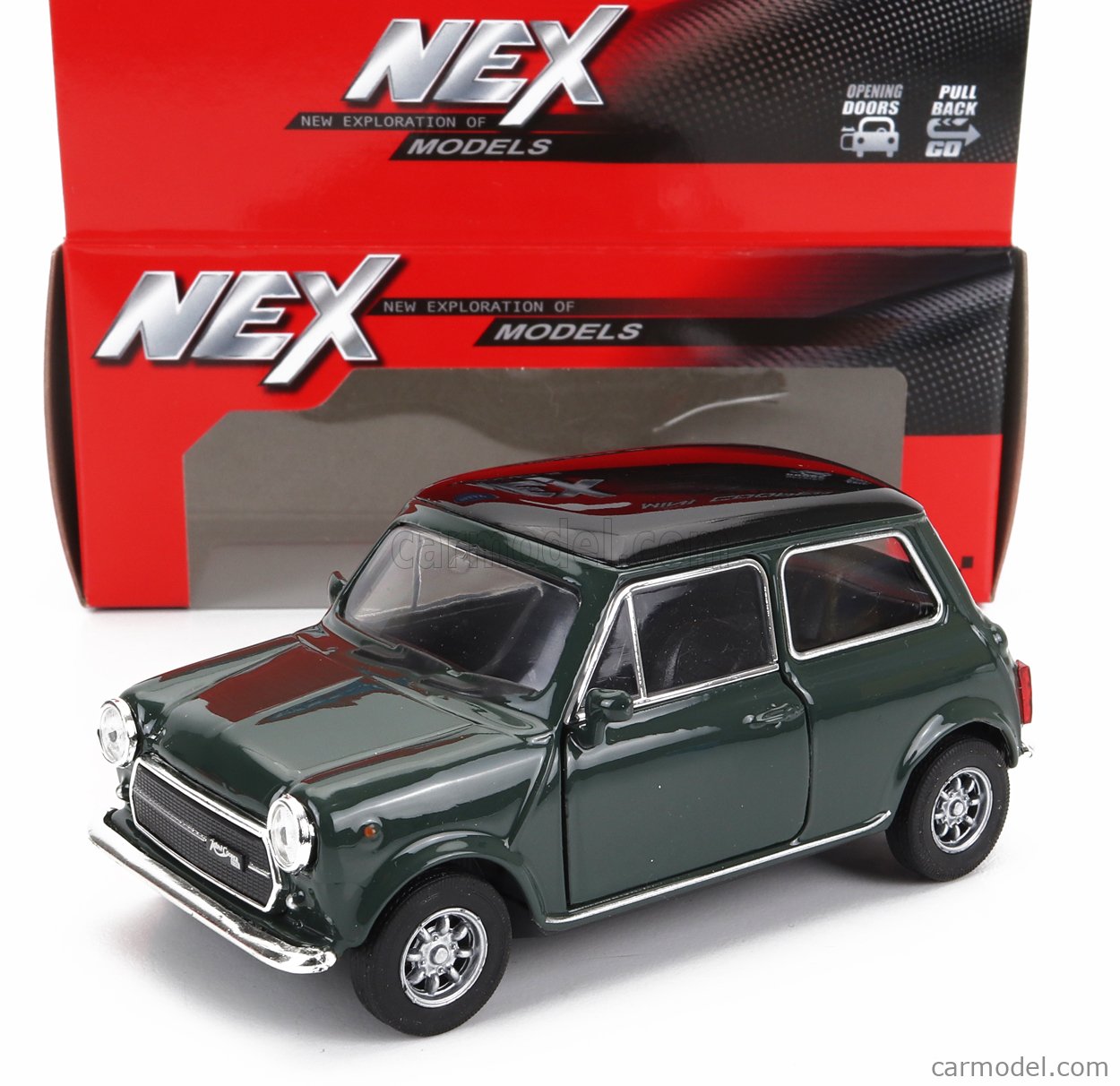 WELLY WE43609WGN-49720 Scale 1/34 | MINI COOPER 1300 1970 GREEN BLACK
