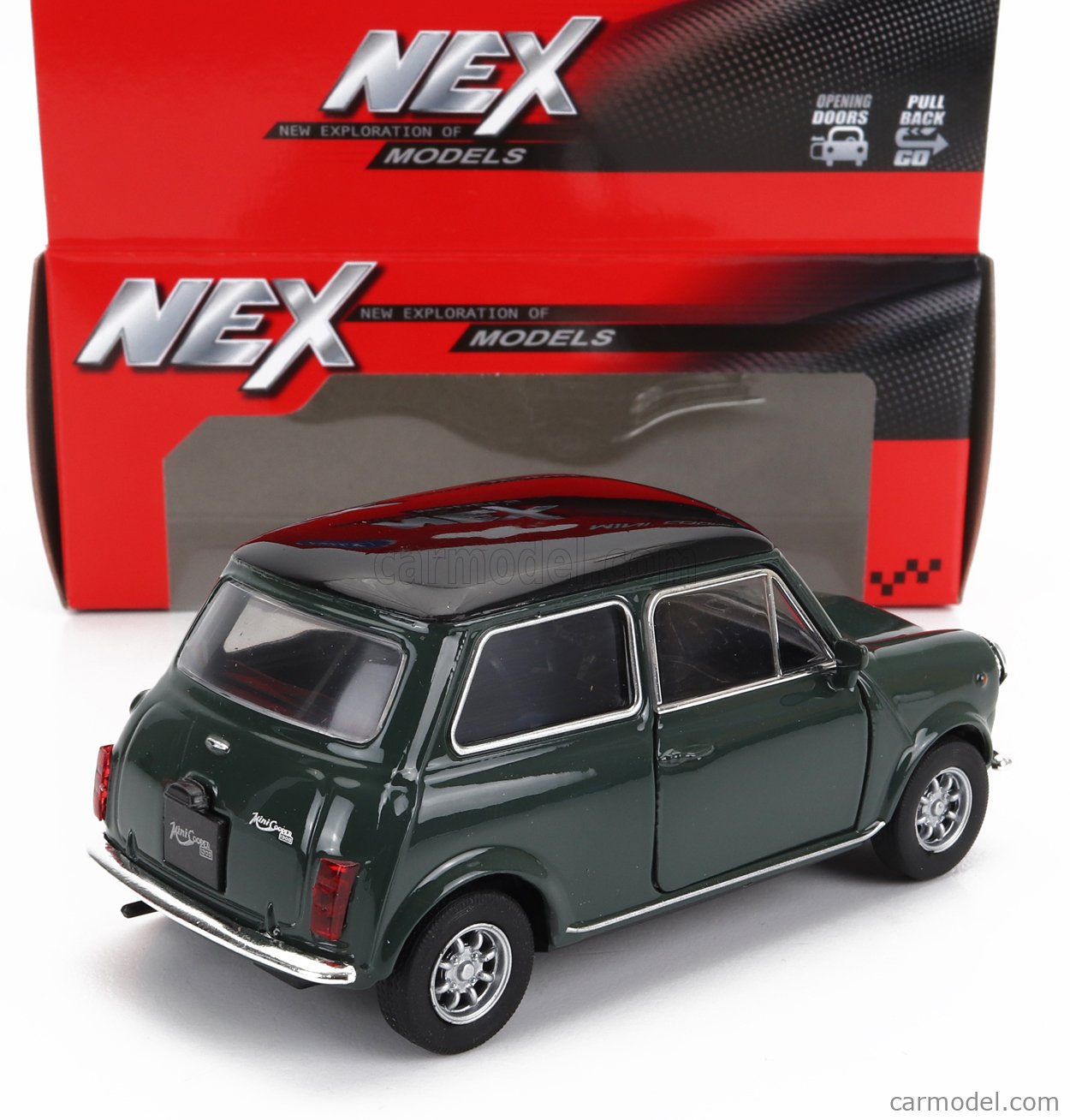 WELLY WE43609WGN-49720 Scale 1/34 | MINI COOPER 1300 1970 GREEN BLACK