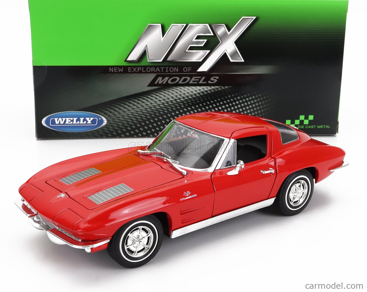 WELLY WE24073R Scale 1/24 | CHEVROLET CORVETTE 1963 RED