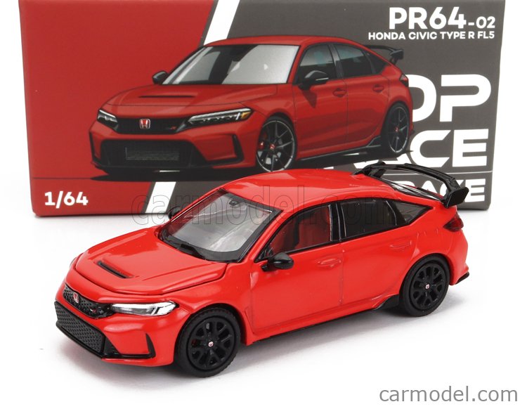 POP-RACE-LIMITED PR640002 Echelle 1/64 | HONDA CIVIC TYPE-R (FL5) 2020 RED