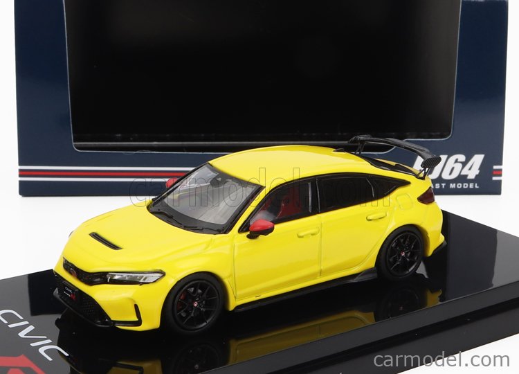 IGNITION-MODEL HJ642063Y Scale 1/64 | HONDA CIVIC TYPE-R (FL5) 2020 YELLOW