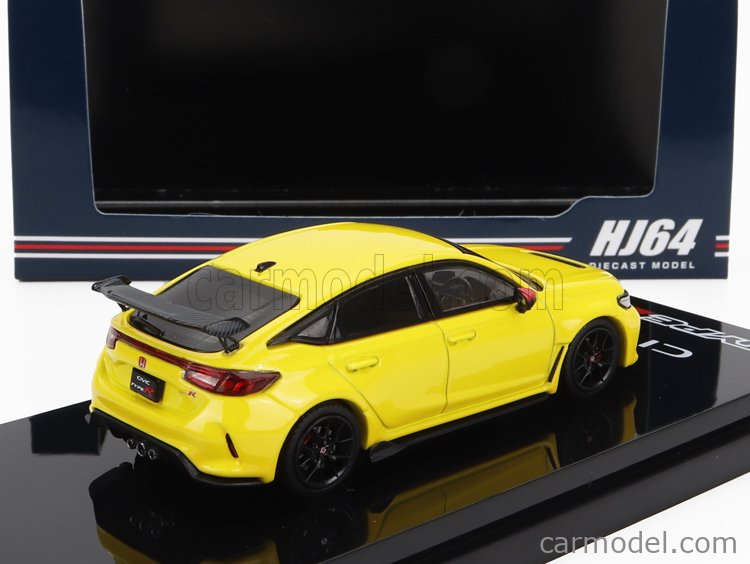 IGNITION-MODEL HJ642063Y Scale 1/64 | HONDA CIVIC TYPE-R (FL5) 2020 YELLOW