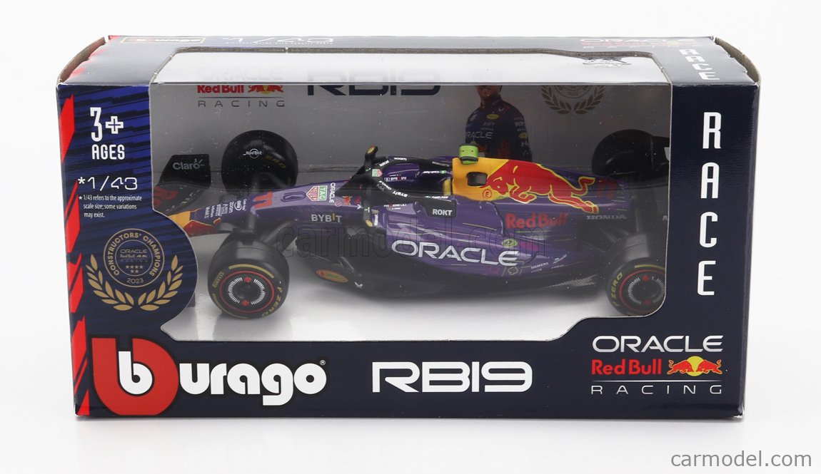 BURAGO 18-38082-P-VEGAS Escala 1/43 | RED BULL F1 RB19 TEAM ORACLE RED ...