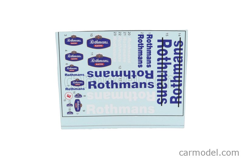 MINICHAMPS 540943832 Scale 1/18 | WILLIAMS F1 FW16 TEAM ROTHMANS ...