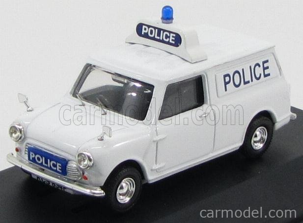 VANGUARDS VA01419 Scale 1/43 | MORRIS MINI VAN POLICE WHITE