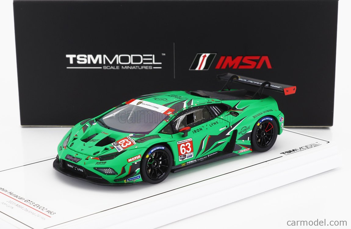 TRUESCALE TSM430772 Scale 1/43 | LAMBORGHINI HURACAN GT3 EVO2 TEAM IRON ...